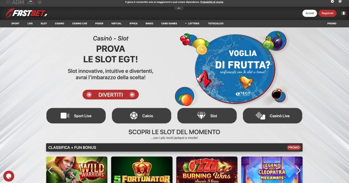 Recensione Fastbet con bonus benvenuto fino 505€ (casinò e scommesse)
